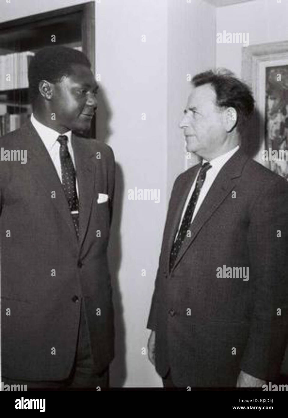 Tom Mboya Aharon Becker 1962 Stock Photo - Alamy