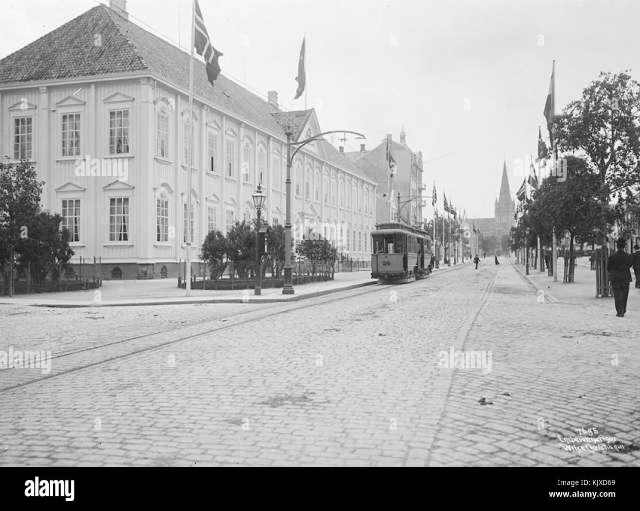 Trondheim tram 1907 Stock Photo - Alamy