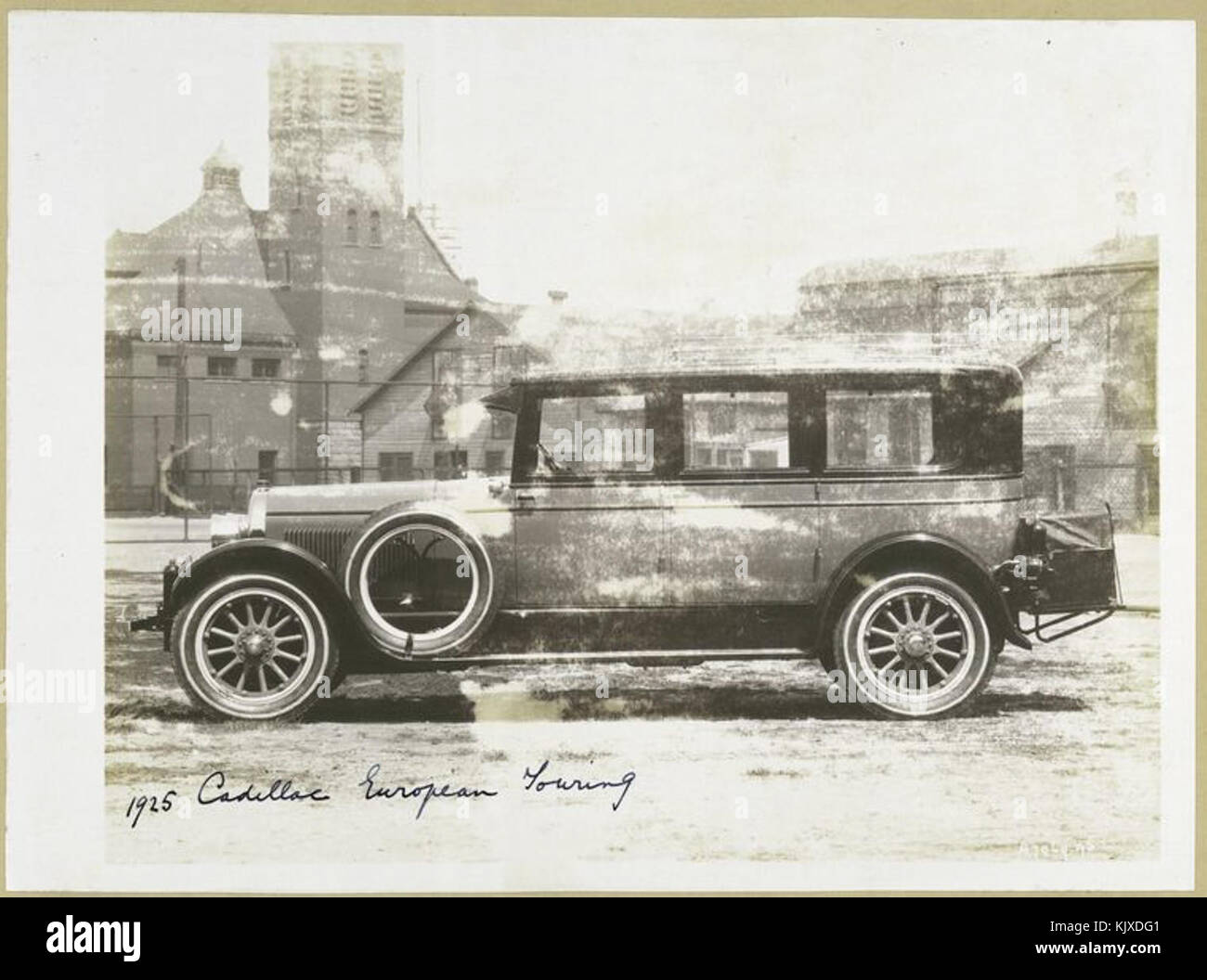 A vintage 1925 Cadillac European Touring car, a luxury automobile known ...