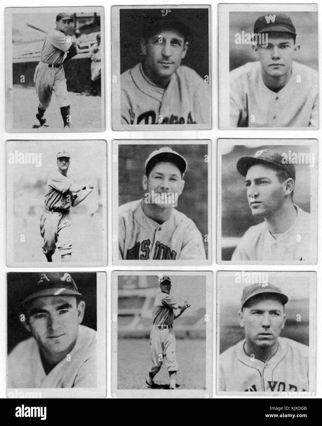 Baseball trading cards Black and White Stock Photos & Images - Alamy