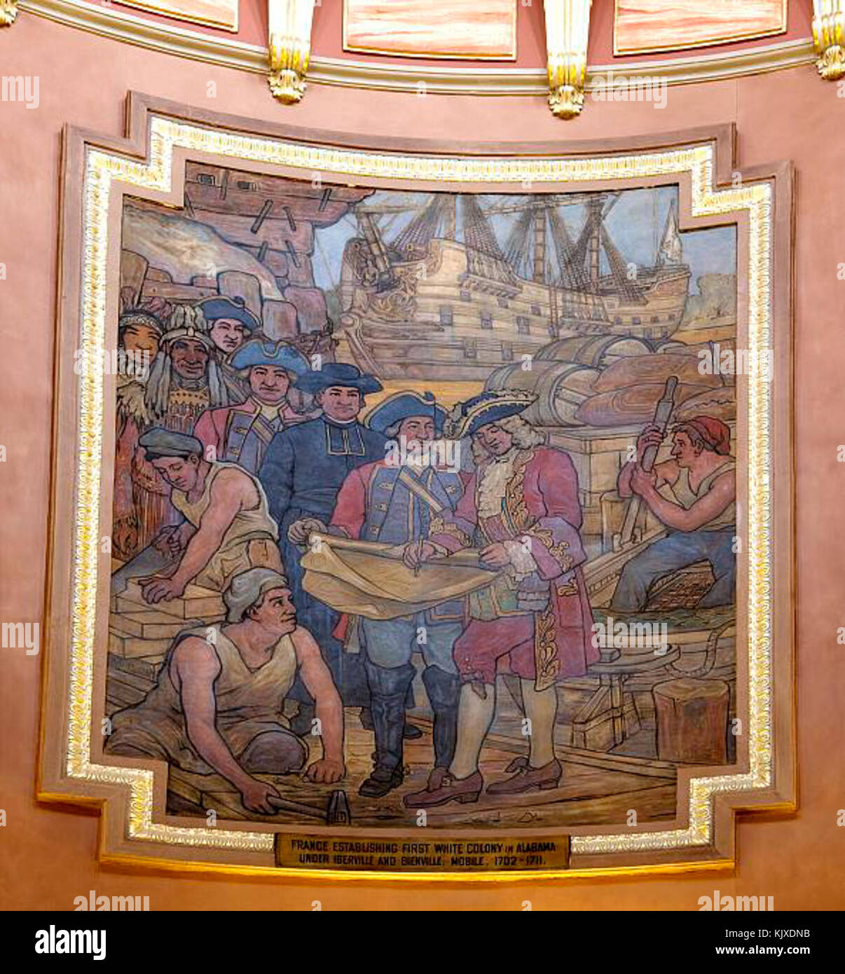 Alabama State Capitol mural 02 Stock Photo - Alamy