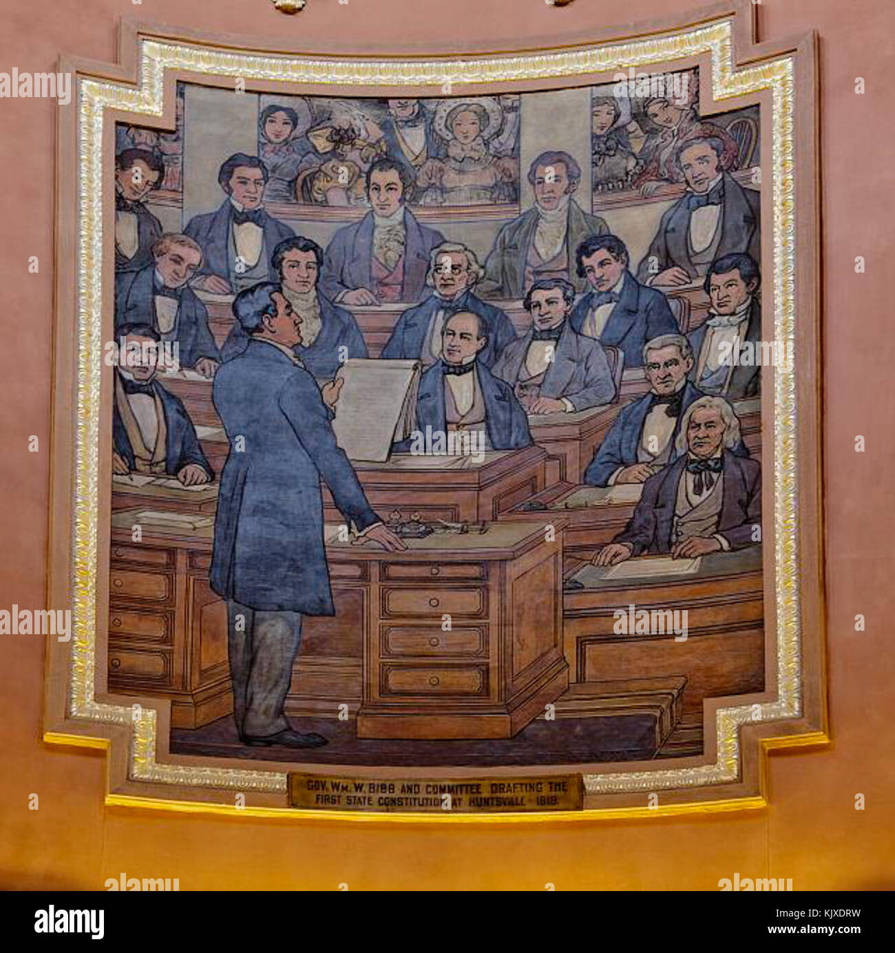 Alabama State Capitol mural 05 Stock Photo - Alamy