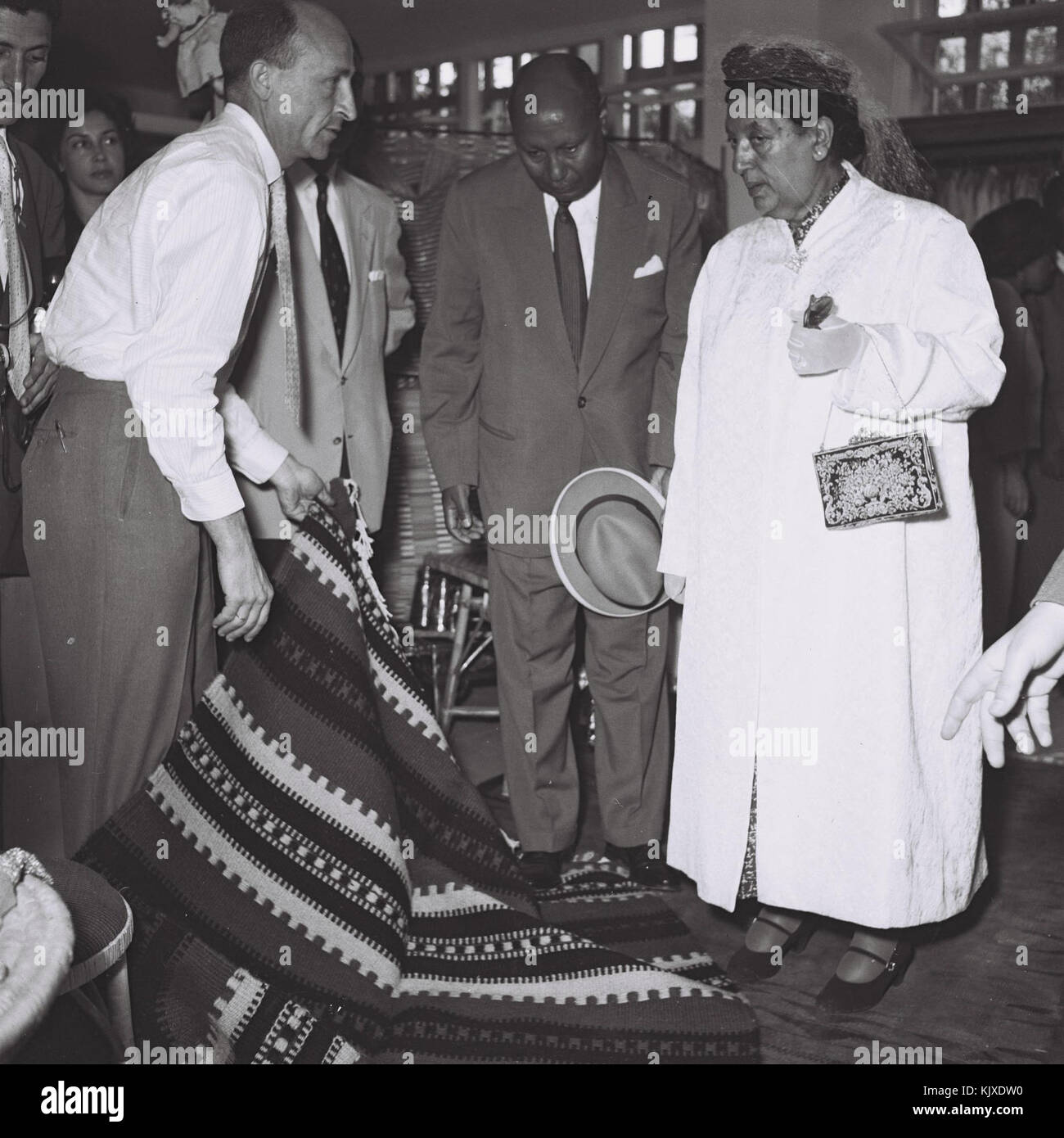 Empress Menen Asfaw of Ethiopia is depicted in this historical ...