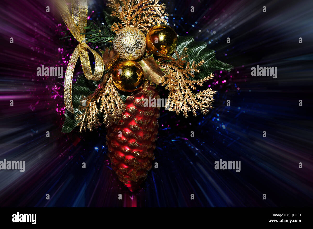 Christmas sphere in a Christmas market Stock Photo - Alamy