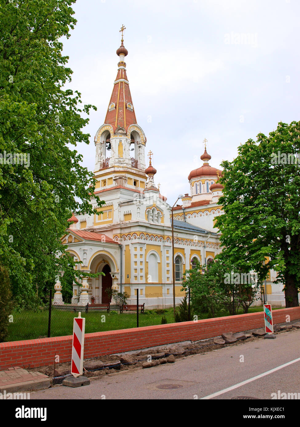 LIEPAJA, LATVIA - JUNE 2, 2015: Holy Trinity Orthodox Cathedral is ...