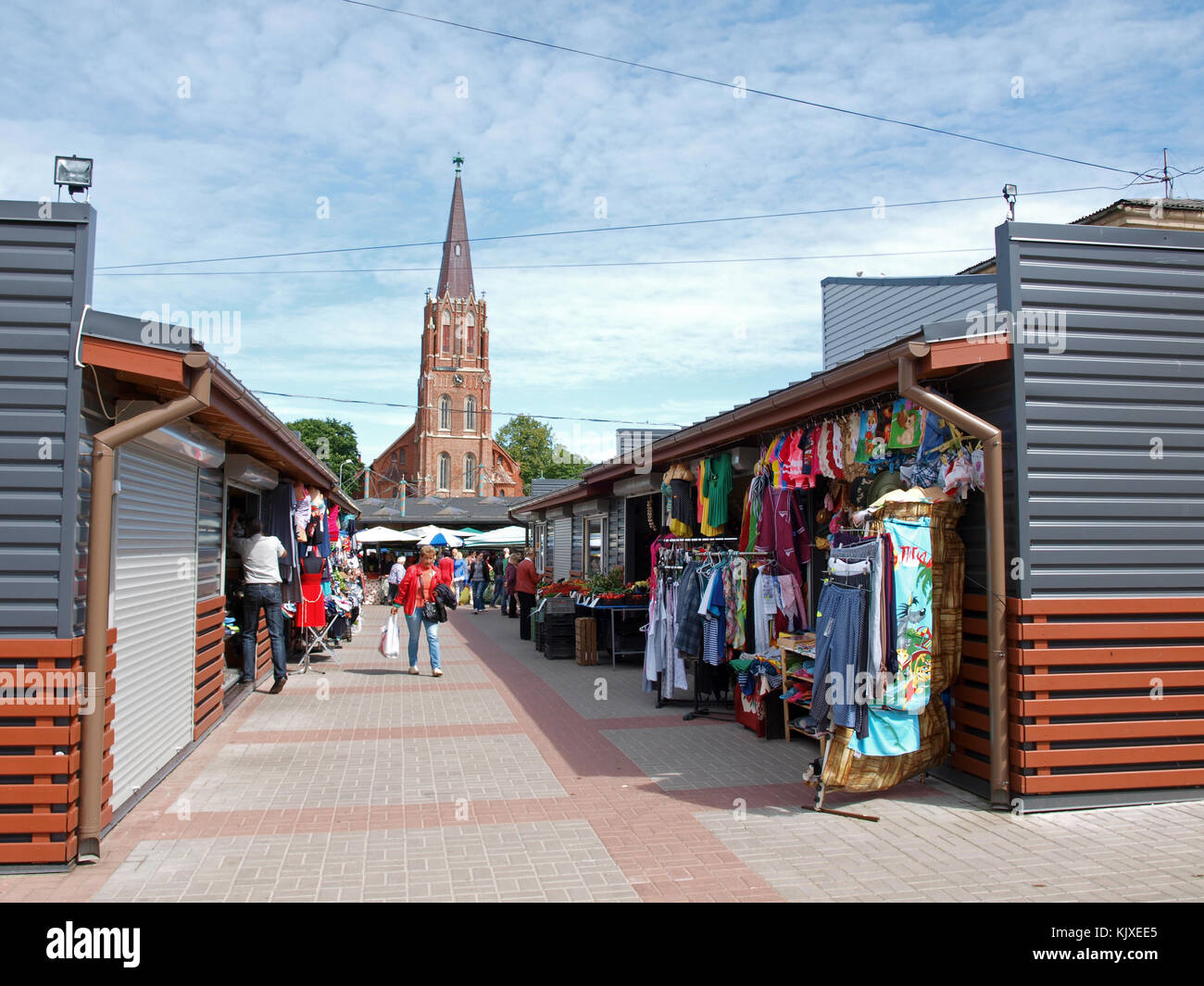 Liepaja central market Stock Photo - Alamy