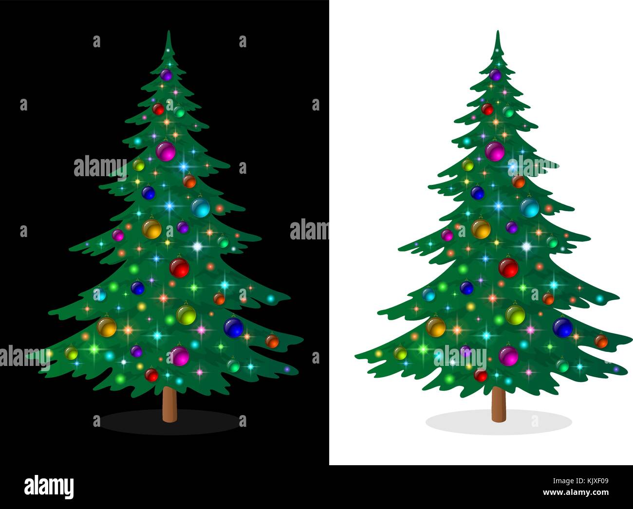 Holiday Christmas Tree Stock Vector Image & Art - Alamy