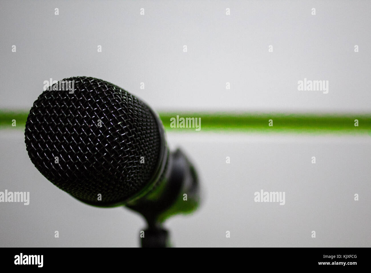 Close up of a microphone Stock Photo - Alamy