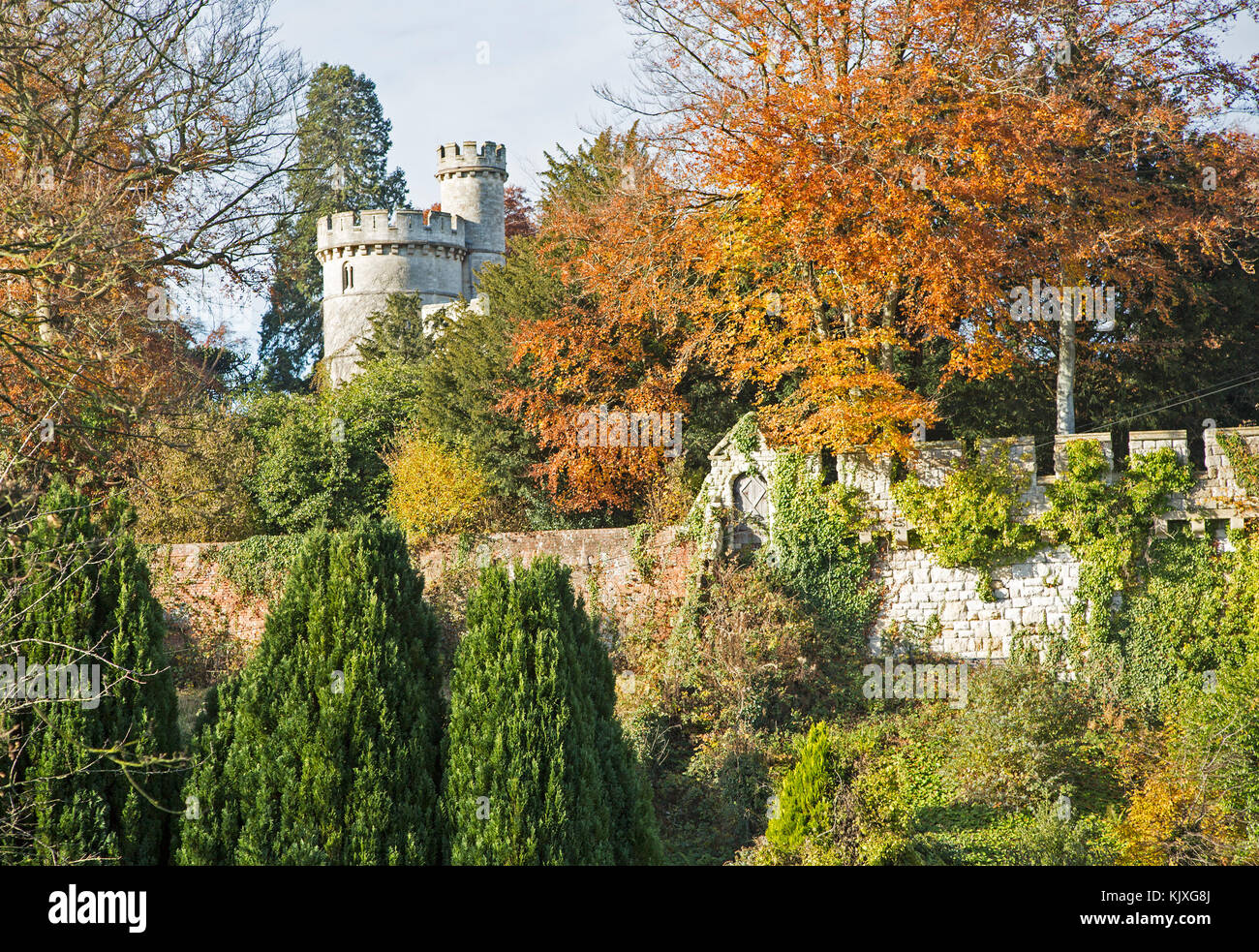 Towers, turrets and walls of Devizes castle, Devizes, Wiltshire ...