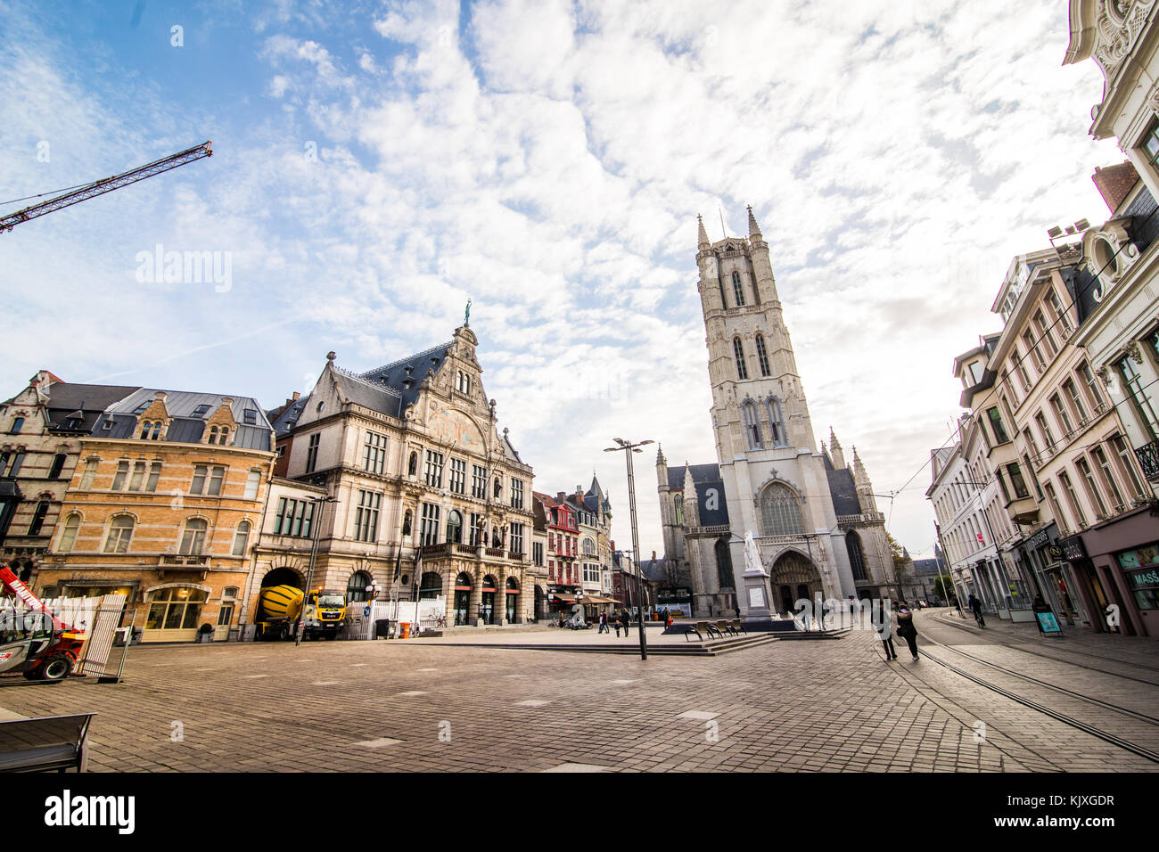 GHENT, BELGIUM - November, 2017: Architecture of Ghent city center ...