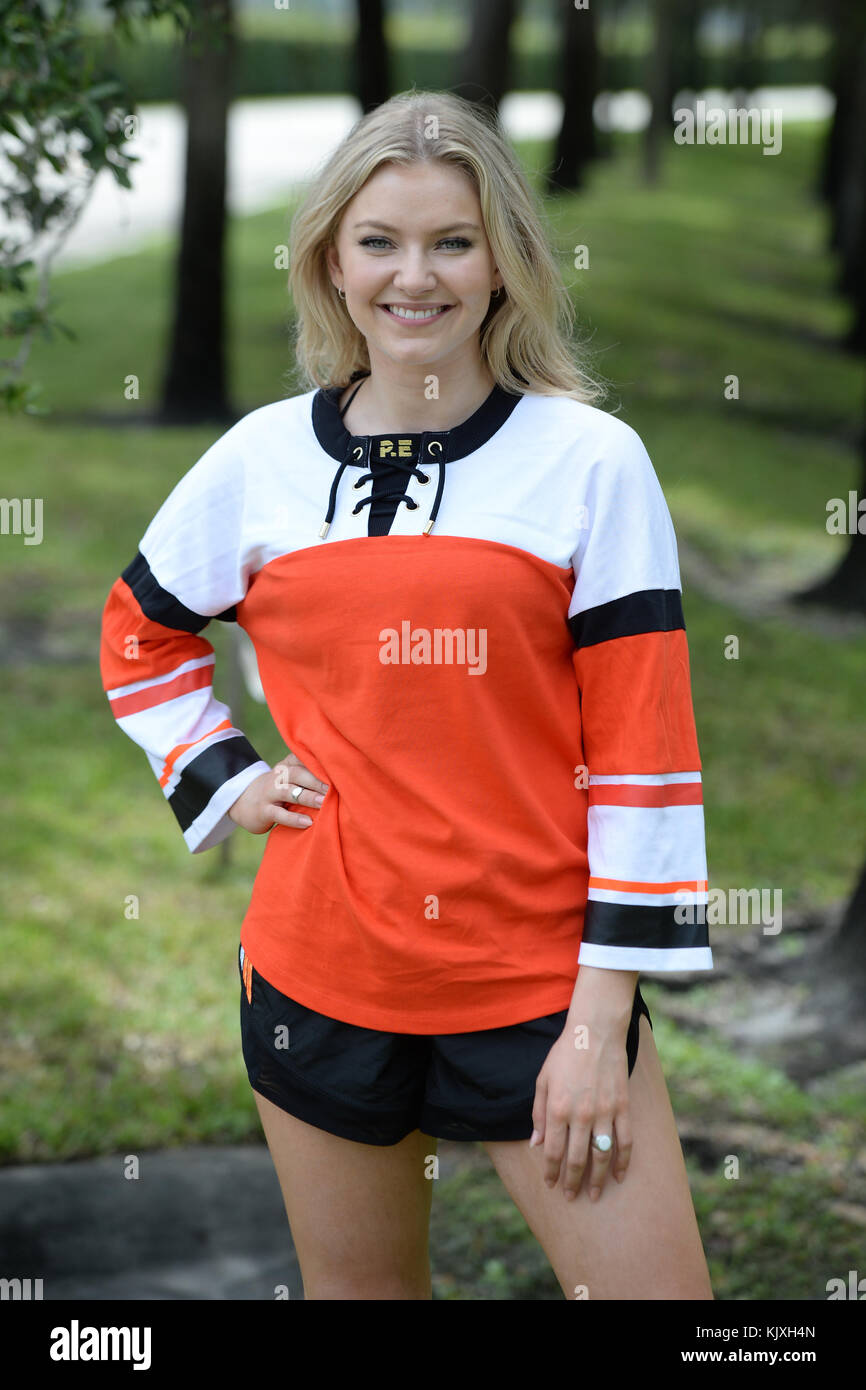 Astrid s poses for a portrait at radio station y 100 hi-res stock ...