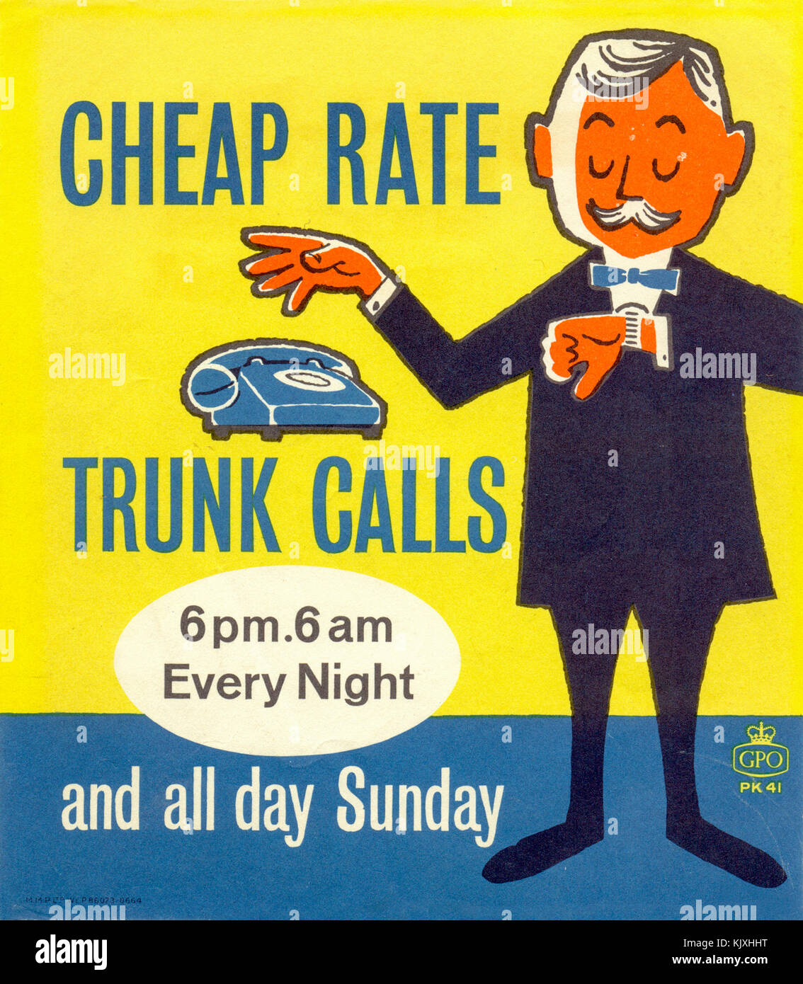 Post Office Telephone Box Advertising Poster -16 Stock Photo - Alamy