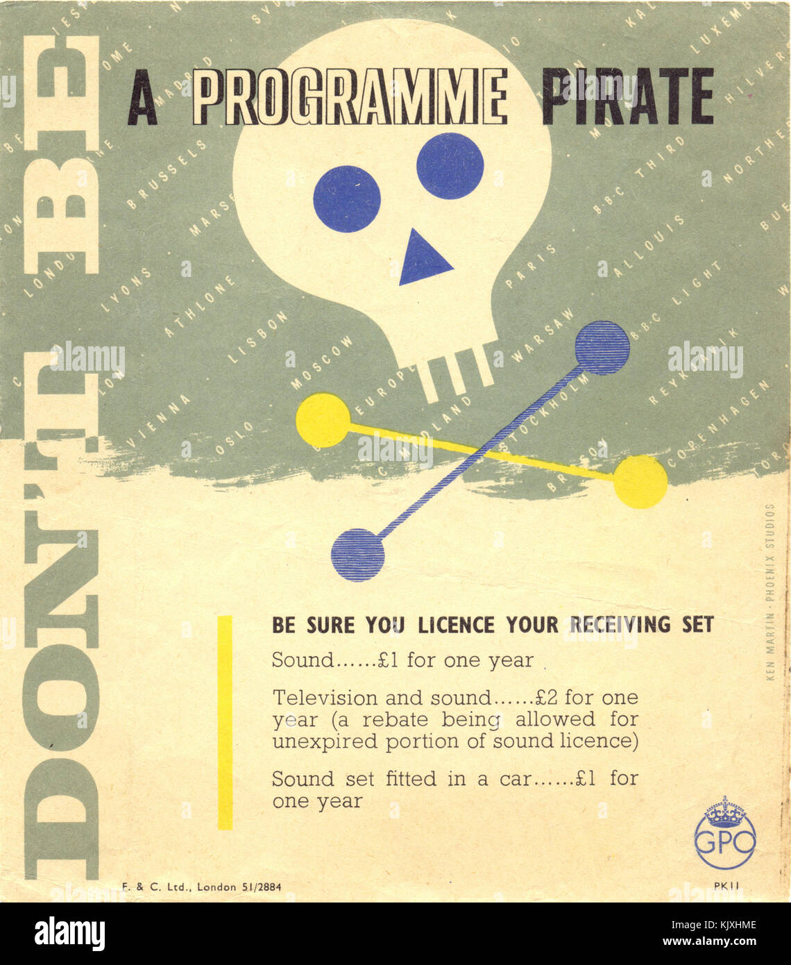 Post Office Telephone Box Advertising Poster -4 Stock Photo - Alamy