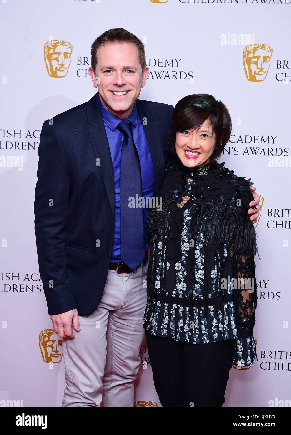 Chris Jarvis and Pui Fan Lee attending the British Academy Children's ...