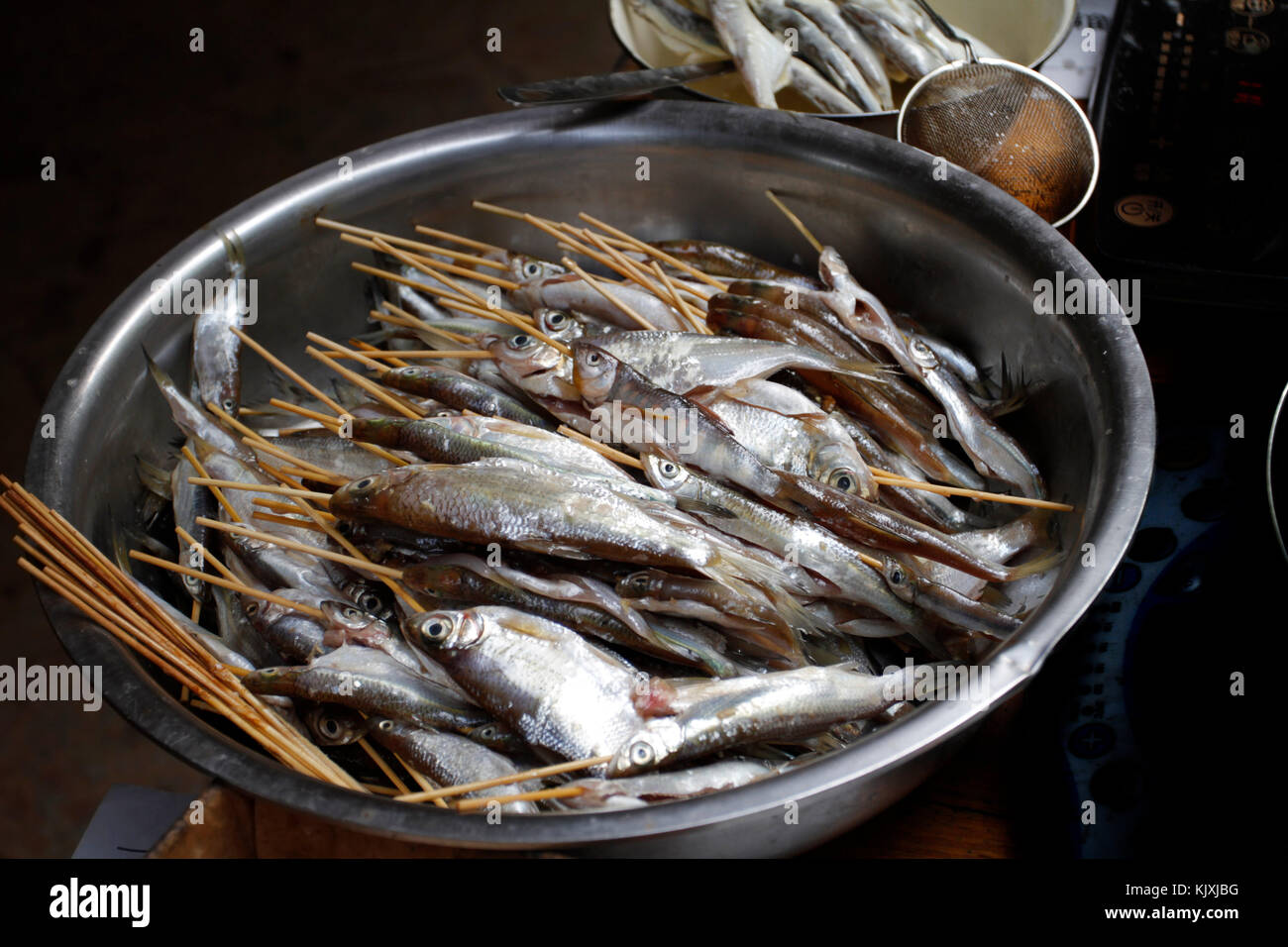 Skewered fish hi-res stock photography and images - Alamy