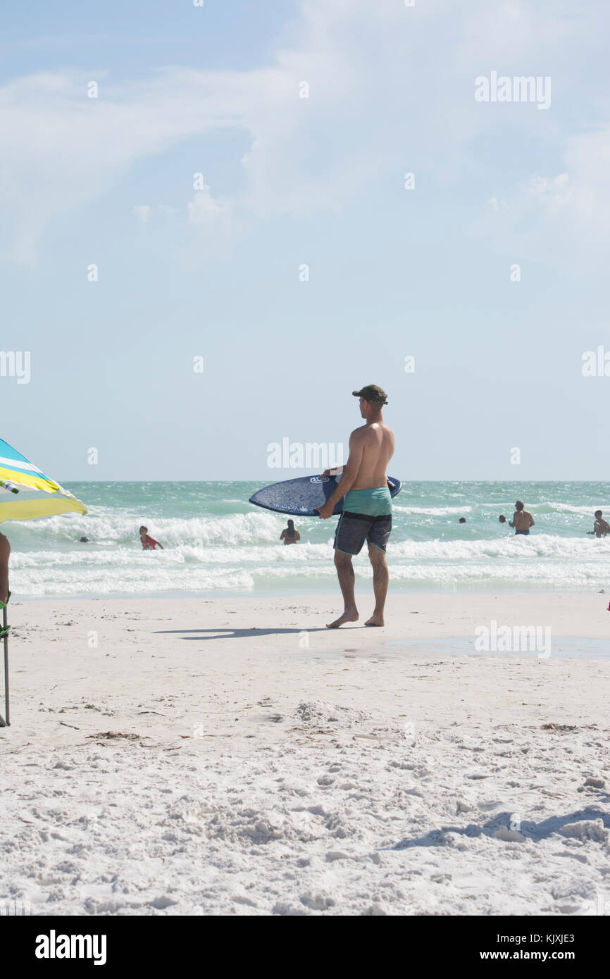Man on the Beach Stock Photo - Alamy