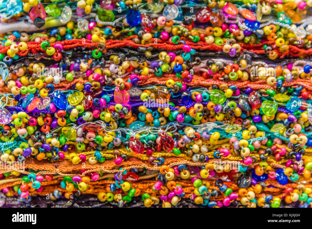 Traditional colorful silk ,cashmere head scarves or shawls and fabrics ...