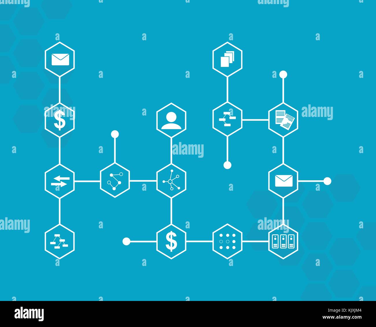 Block chain vector art illustration Stock Vector Image & Art - Alamy