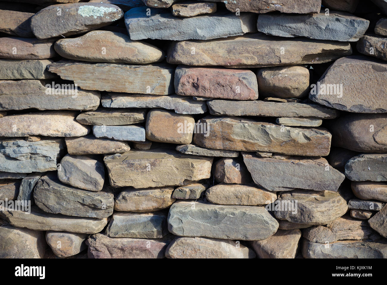 Textures of an age old rock wall on a farm in the Tankwa Karoo of South ...