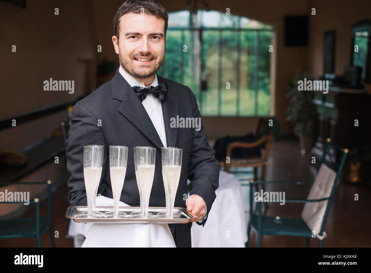 Christmas waiter hi-res stock photography and images - Alamy