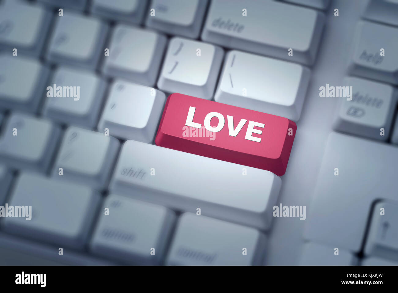 Heart symbol on computer keyboard hi-res stock photography and images ...