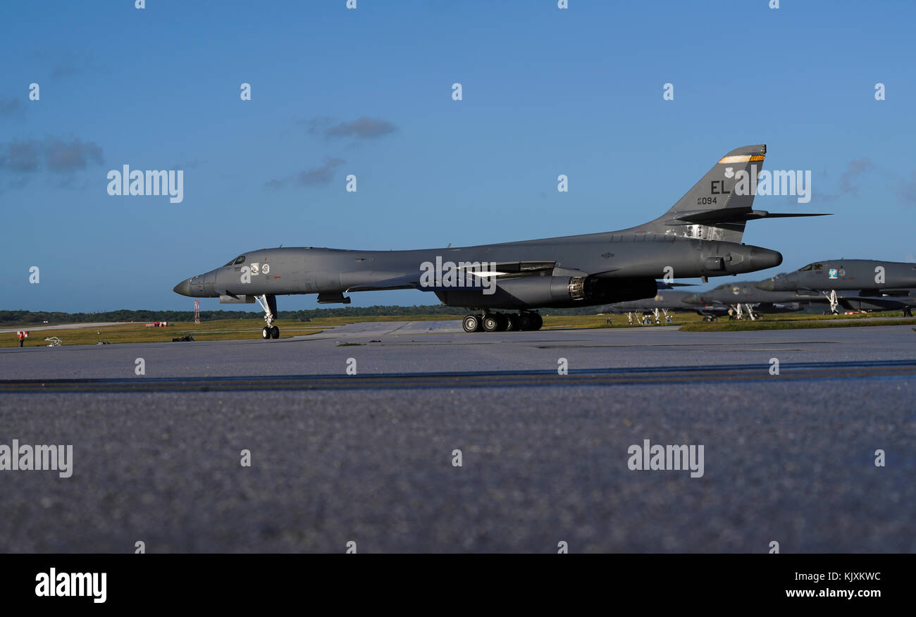U.S. Air Force B-1B Lancer assigned to the 37th Expeditionary Bomb ...