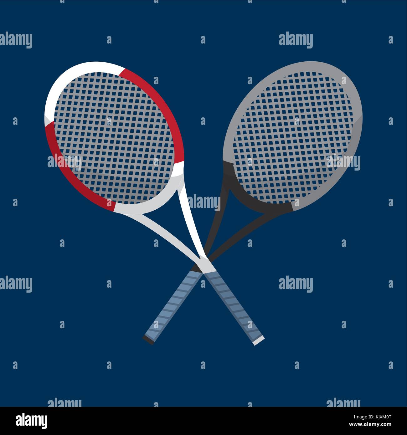 tennis rackets objects to play sport Stock Vector Image & Art - Alamy