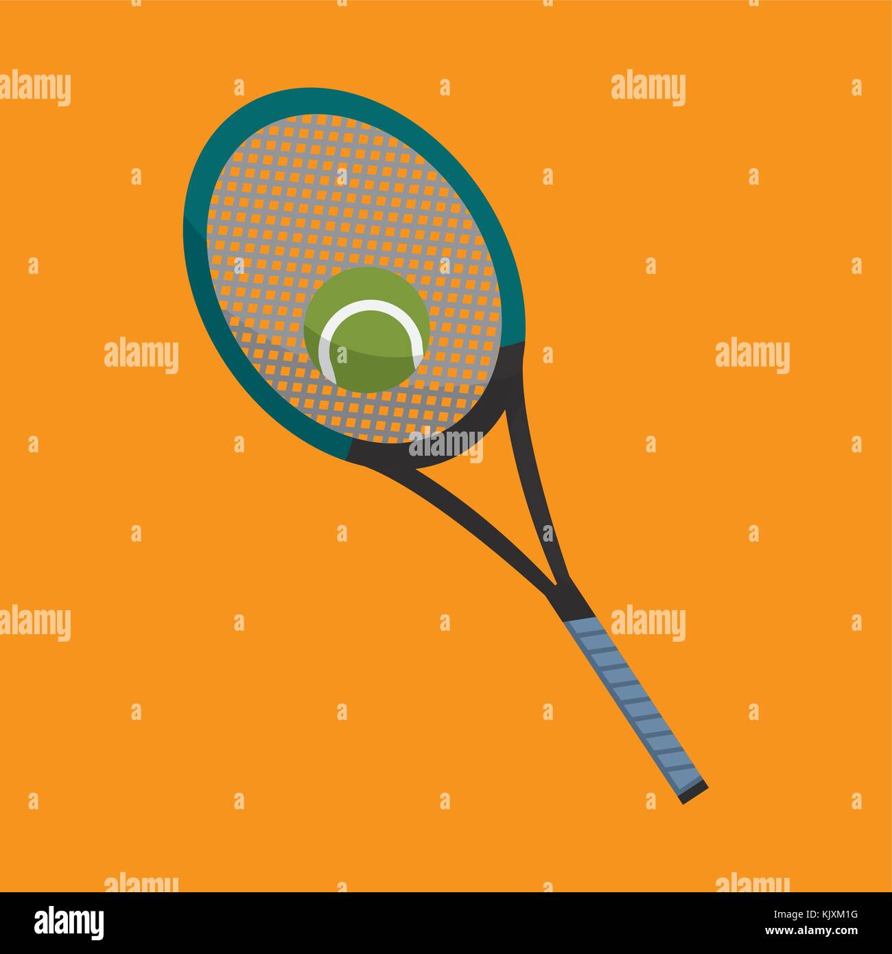 racket and ball object to play tennis Stock Vector Image & Art - Alamy