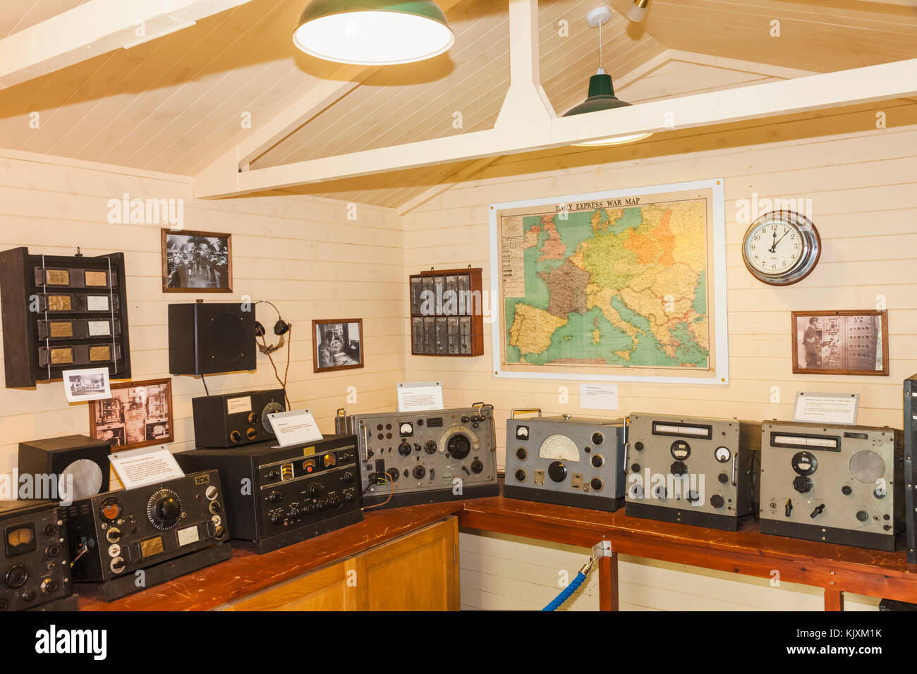 England, Cornwall, Porthcurno, The Telegraph Museum, Exhibit of WWII ...
