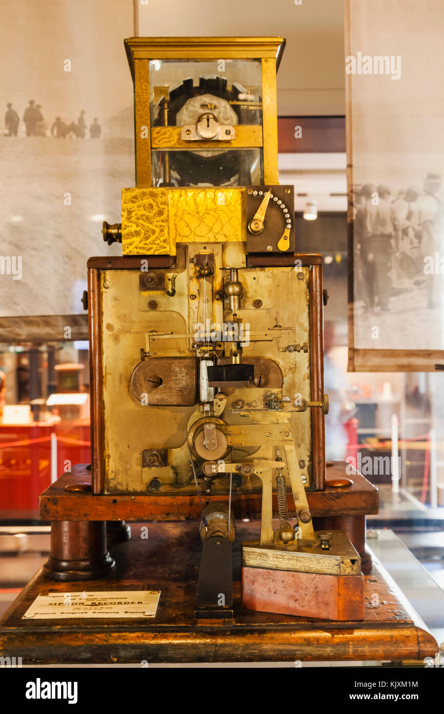 England, Sir William Thomson's Siphon Recorder dated 1870 Stock Photo ...