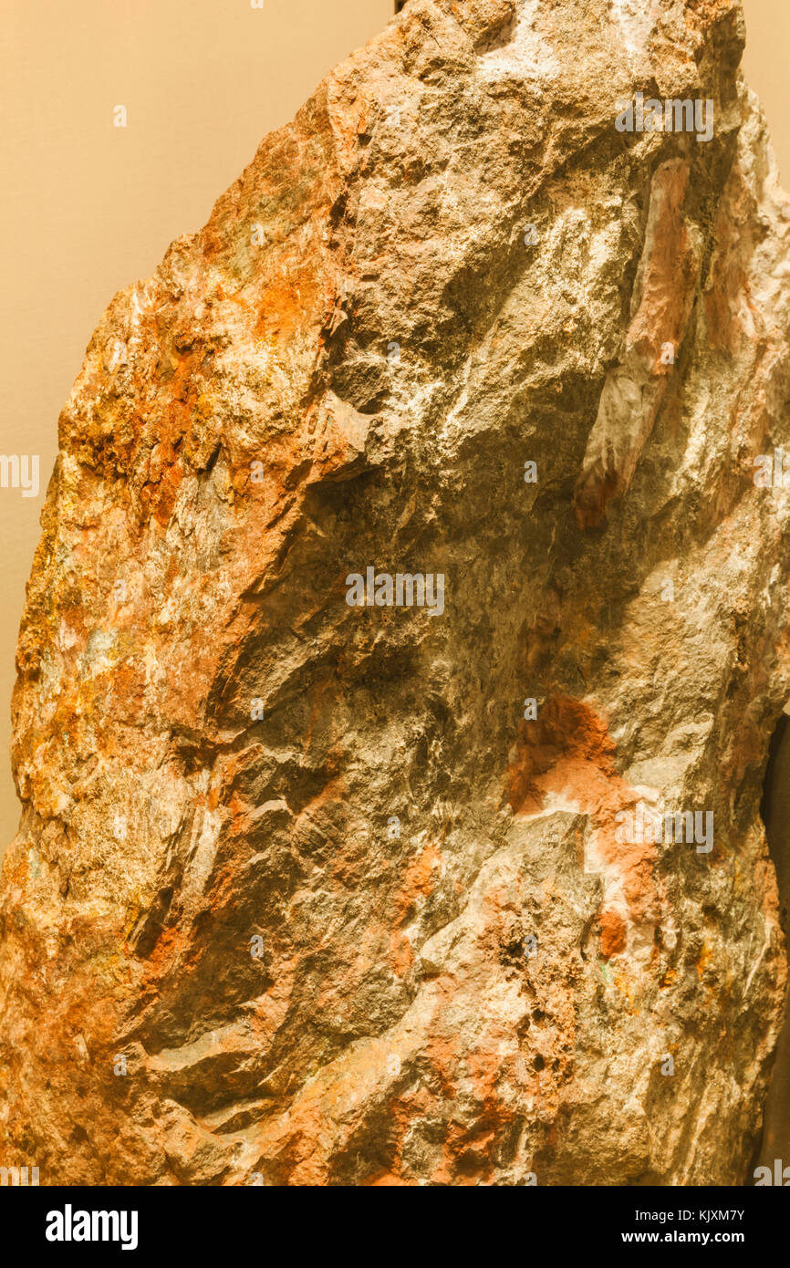 England, Cornwall, Geevor Tin Mine, Lode Sample of Cassiterite Stock ...