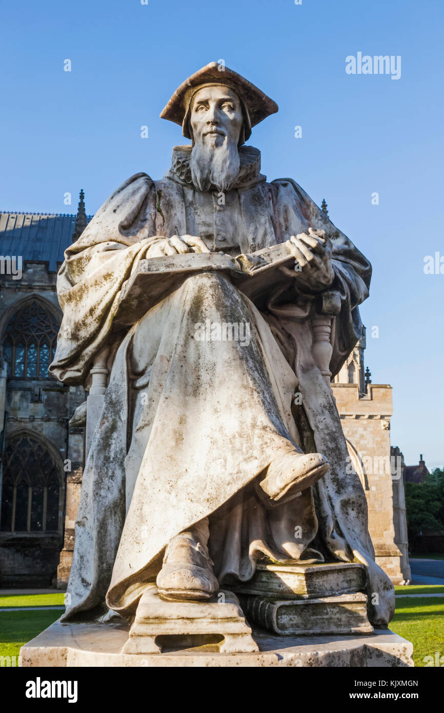 England, Devon, Exeter, Statue of Richard Hooker Stock Photo - Alamy