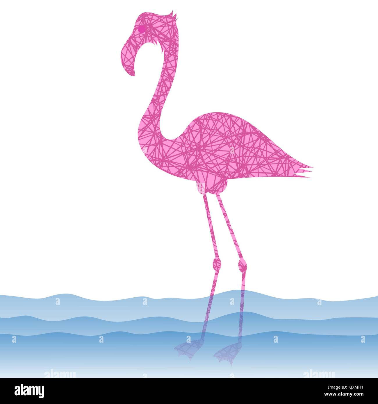 Bird with one leg Stock Vector Images - Alamy