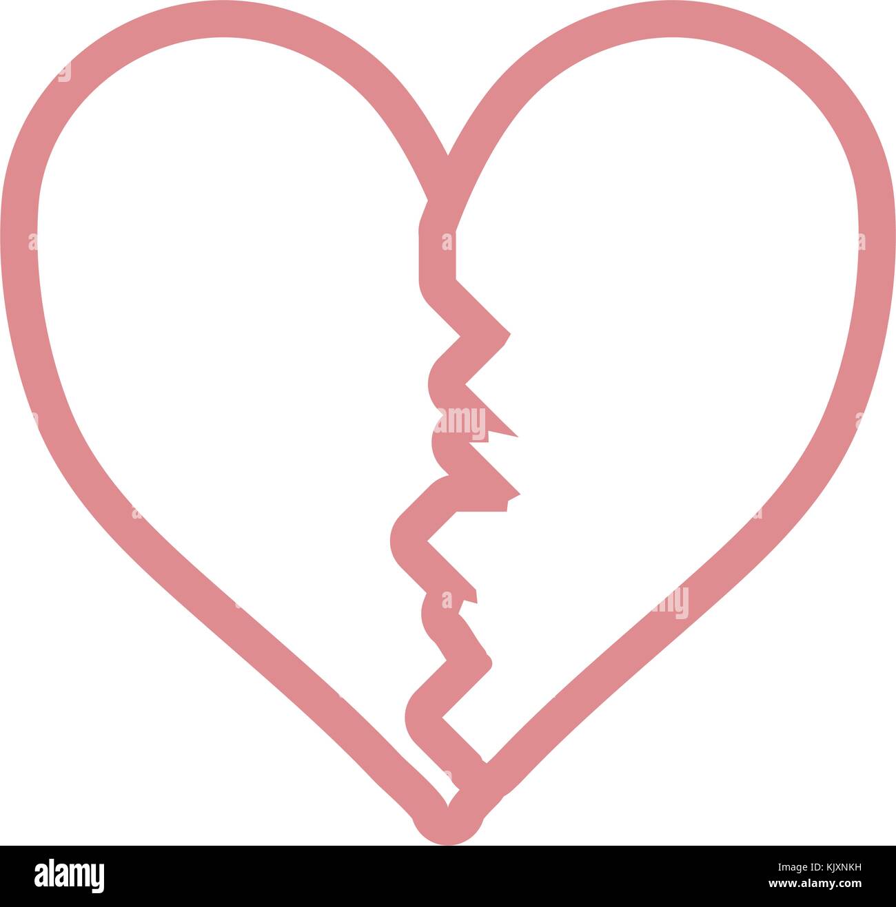 broken heart icon Stock Vector Image & Art - Alamy