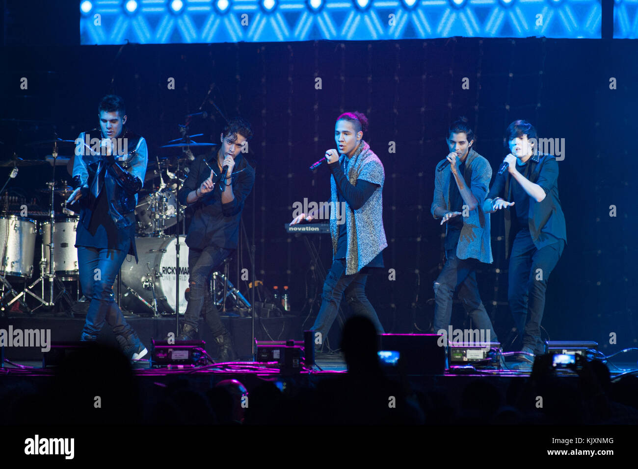 HOLLYWOOD FL - AUGUST 01: CNCO Performs On The One World Tour at Hard ...