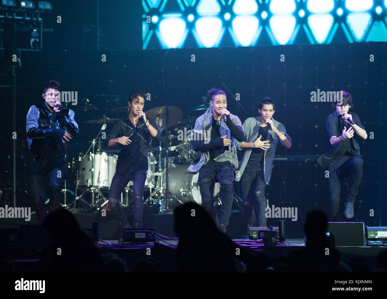 HOLLYWOOD FL - AUGUST 01: CNCO Performs On The One World Tour at Hard ...
