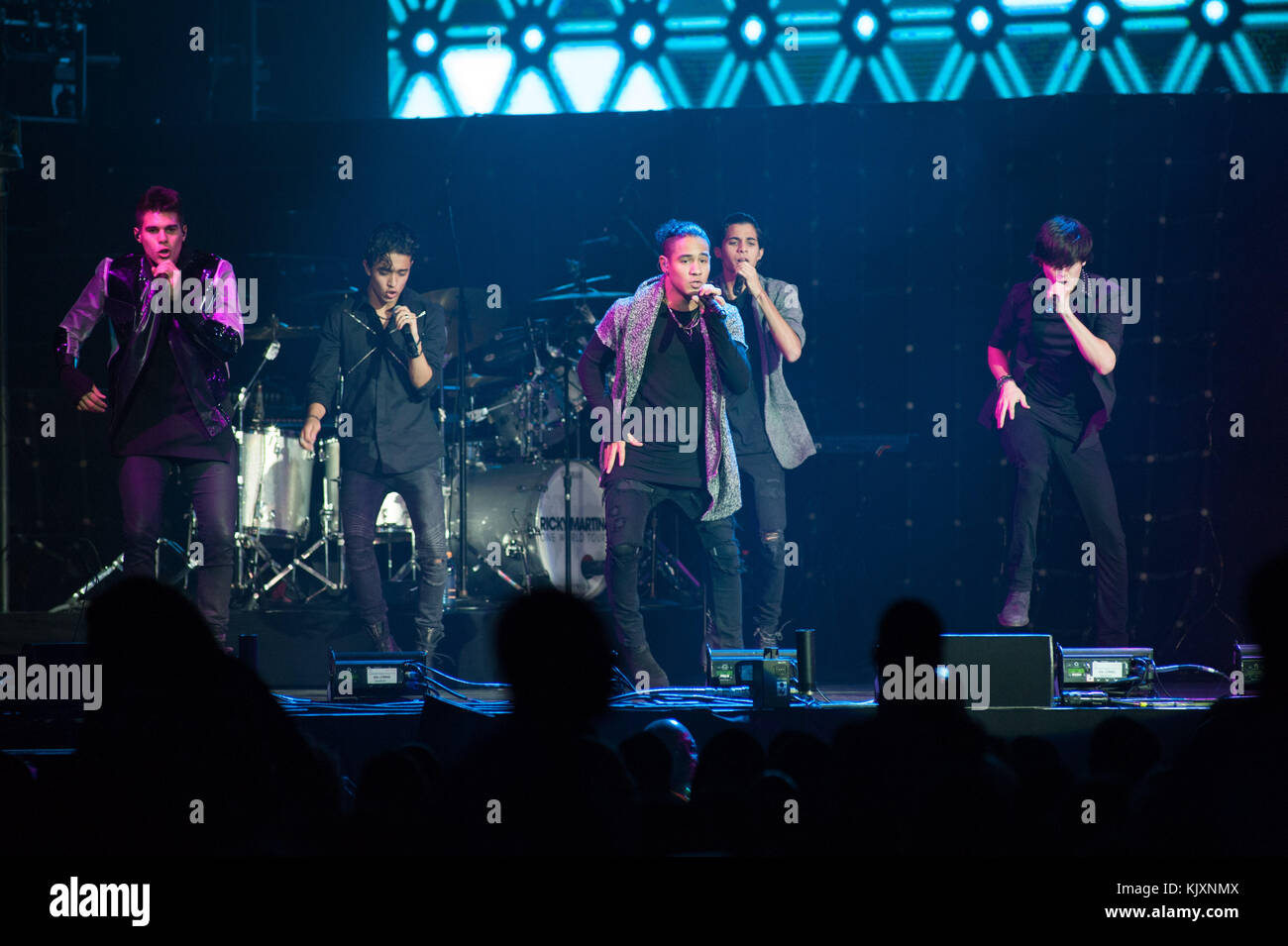 HOLLYWOOD FL - AUGUST 01: CNCO Performs On The One World Tour at Hard ...