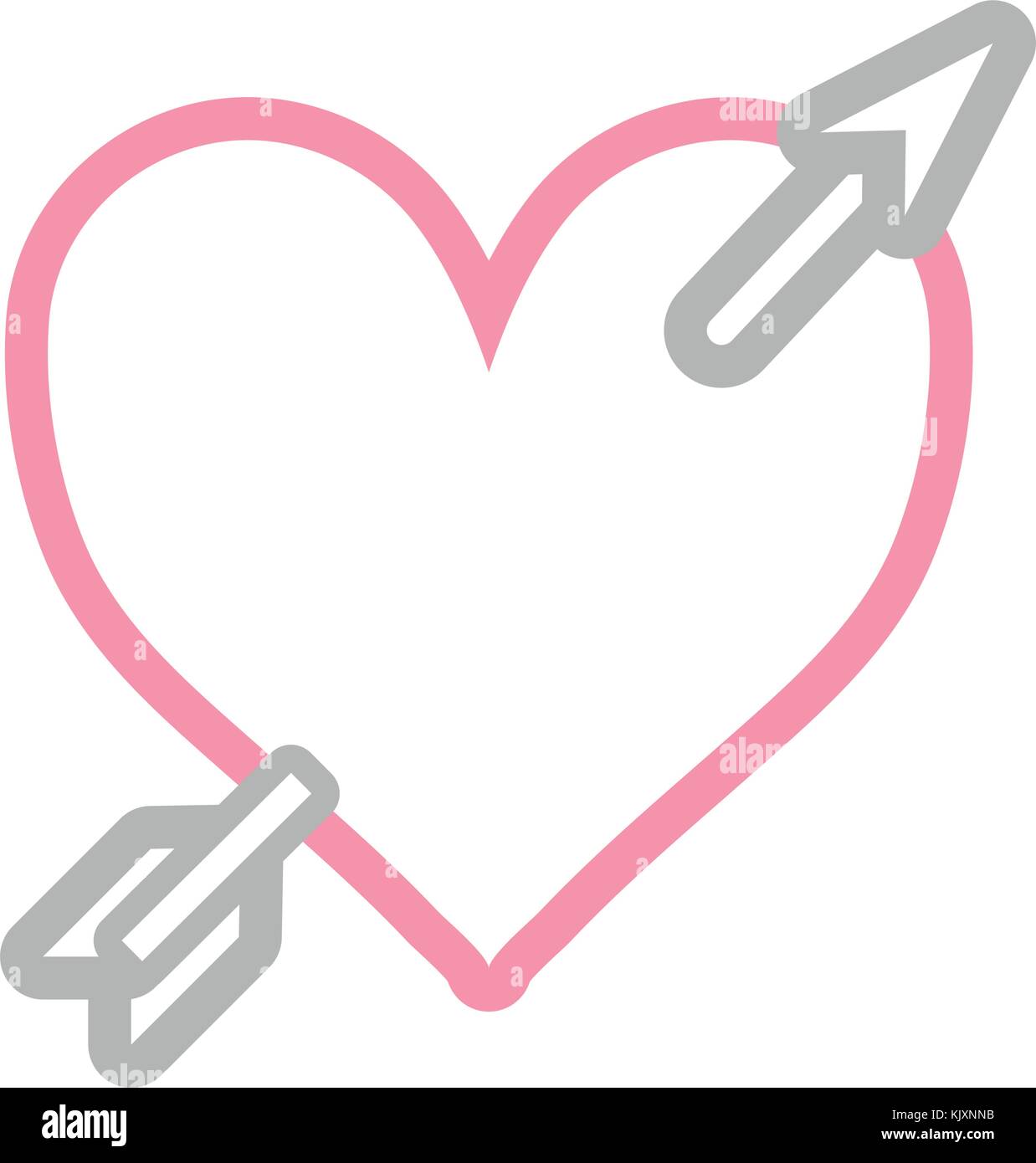 Arrowed heart hi-res stock photography and images - Alamy