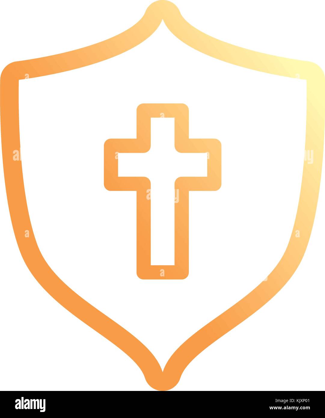 shield with cross icon Stock Vector Image & Art - Alamy