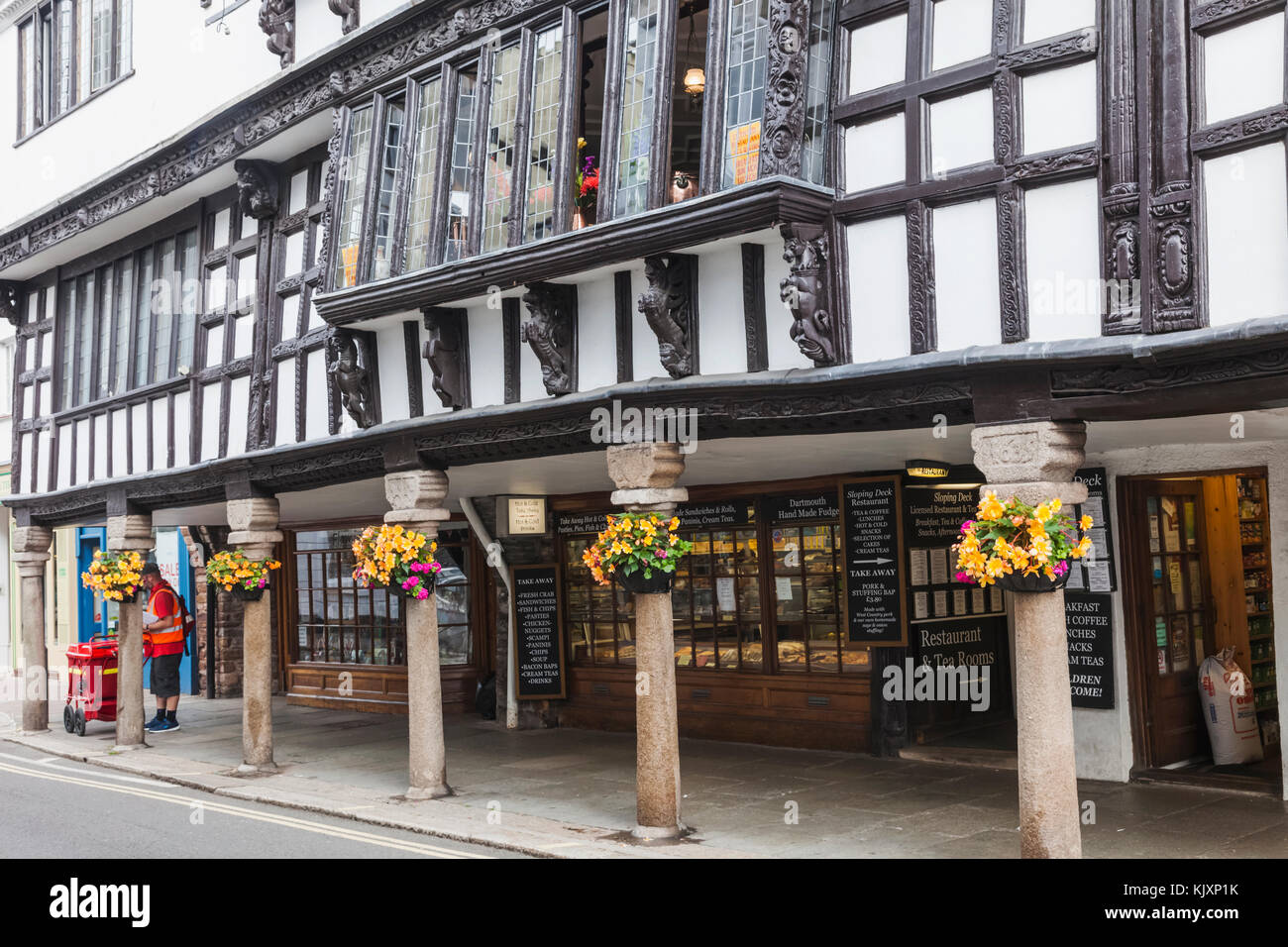England, Devon, Dartmouth, Waterfront Buildings Stock Photo - Alamy