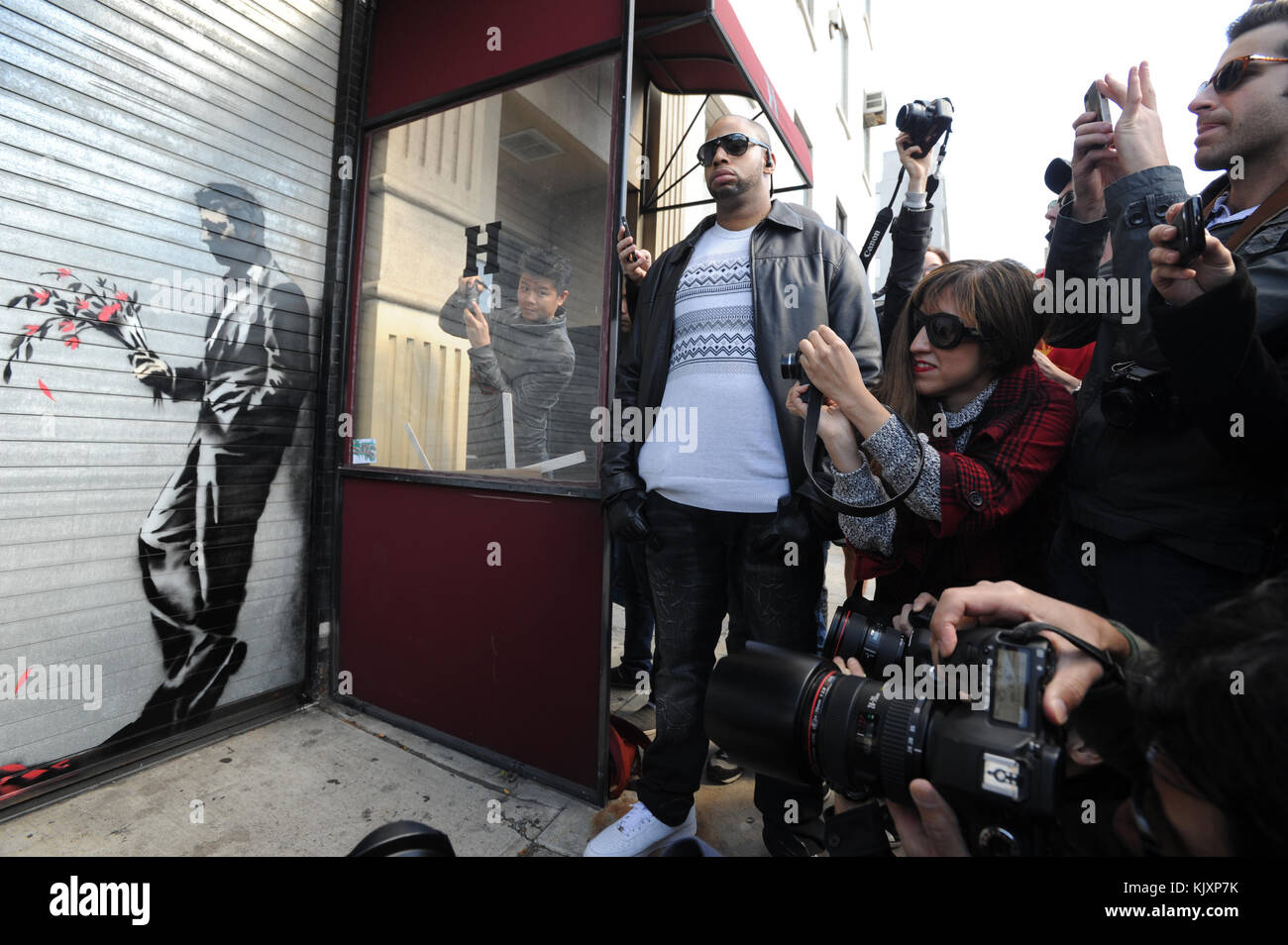 Identity revealed banksys real name is paul horner hi-res stock ...