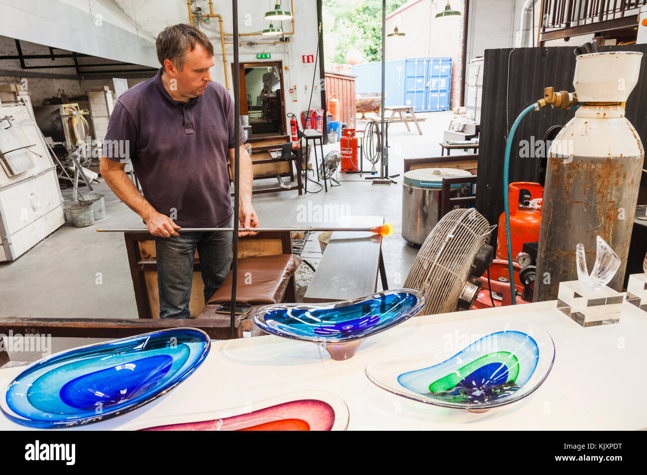 England, Devon, Bovey Tracey, House of Marbles and Teign Valley Glass ...