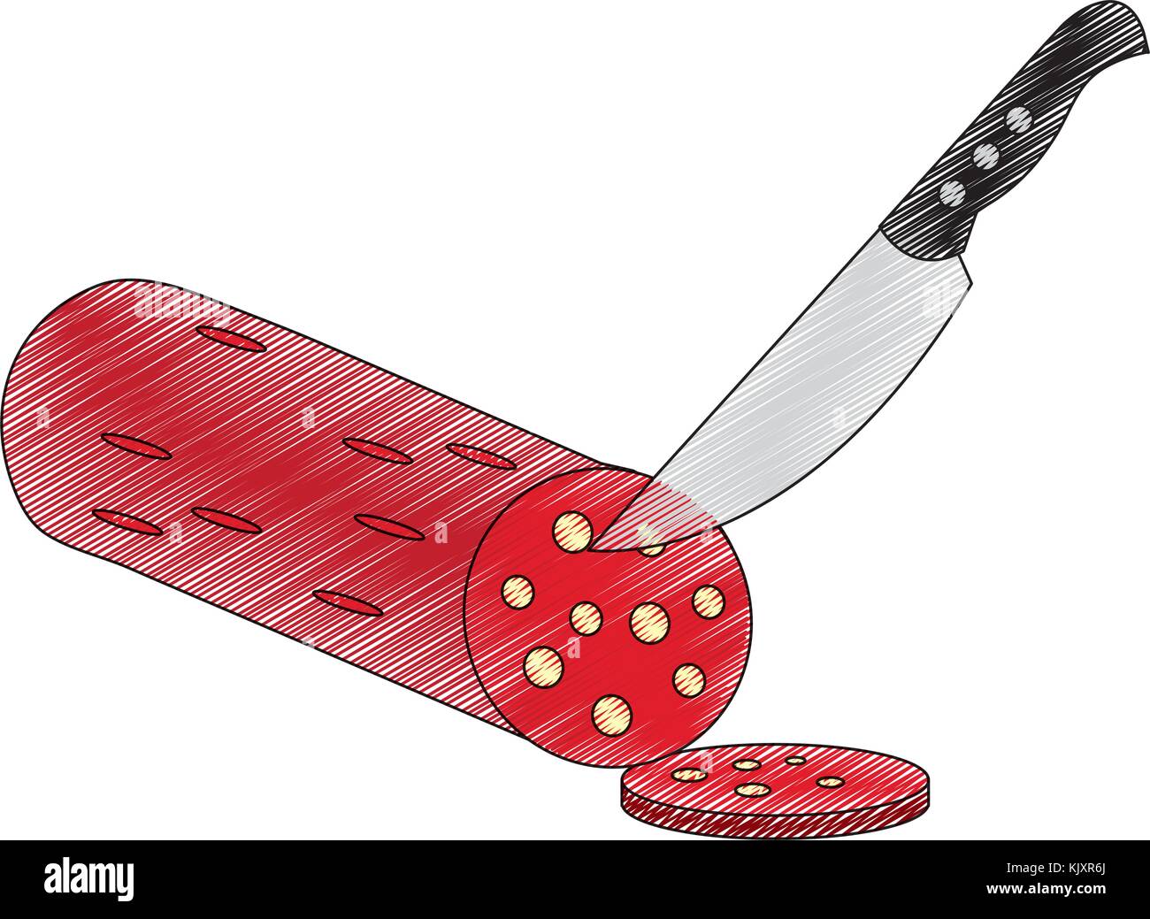 Isolated salami design Stock Vector Image & Art - Alamy