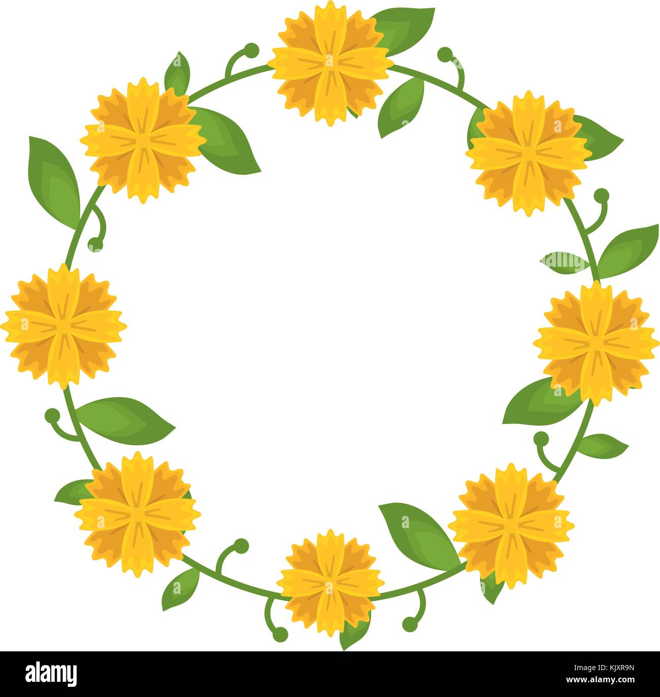 wreath of flowers icon Stock Vector Image & Art - Alamy