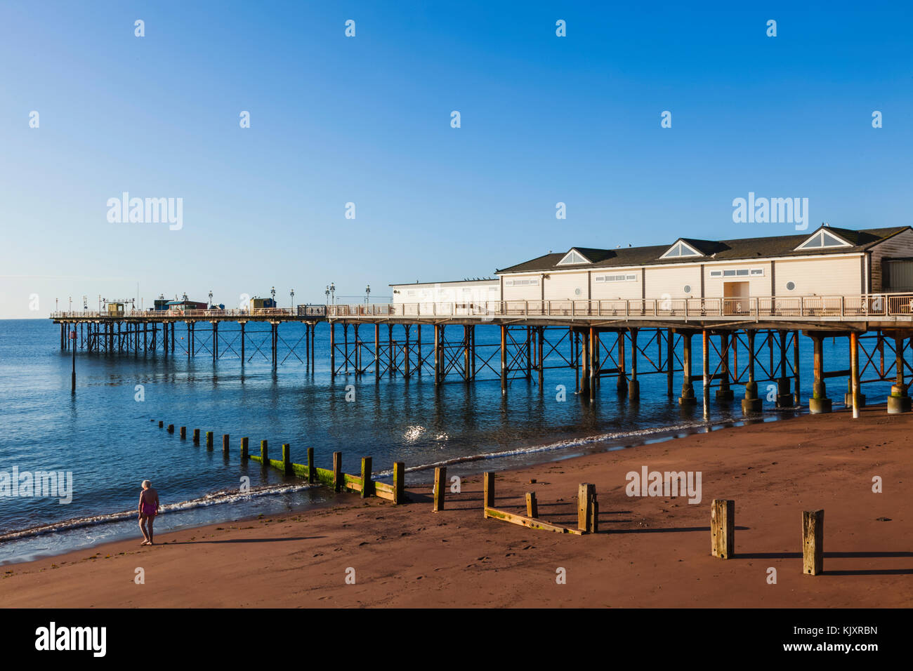 Pier teignmouth devon england united hi-res stock photography and ...