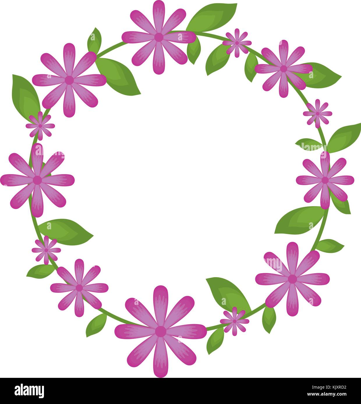 wreath of flowers icon Stock Vector Image & Art - Alamy