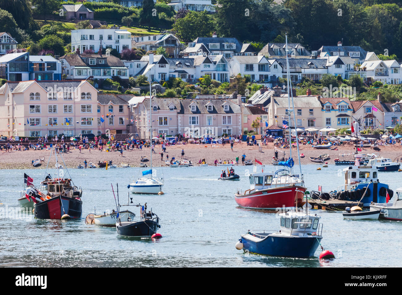 England, Devon, Sheldon Beach and Harbour Stock Photo - Alamy