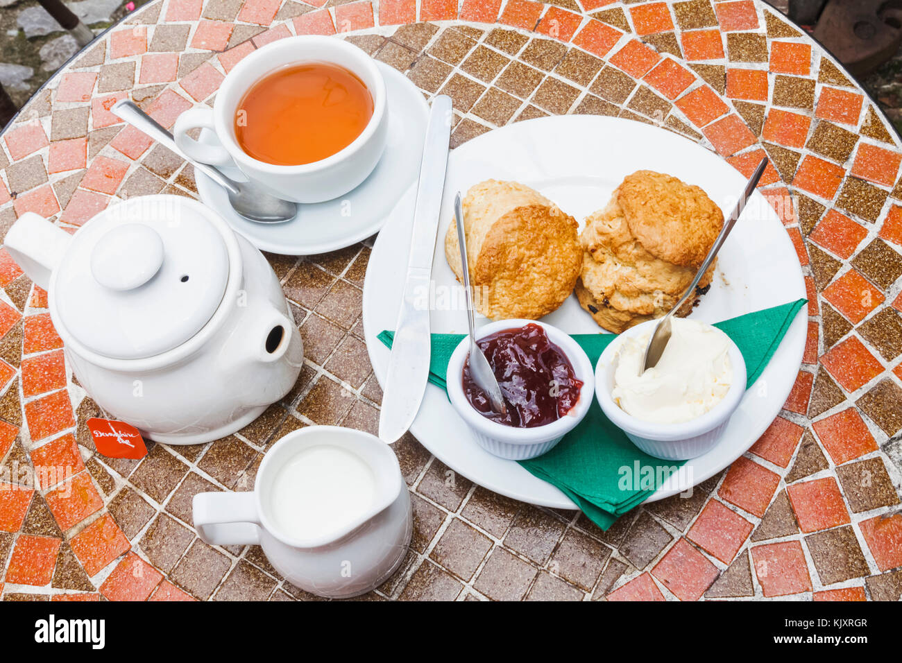 England, Devon, English Cream Tea Stock Photo - Alamy