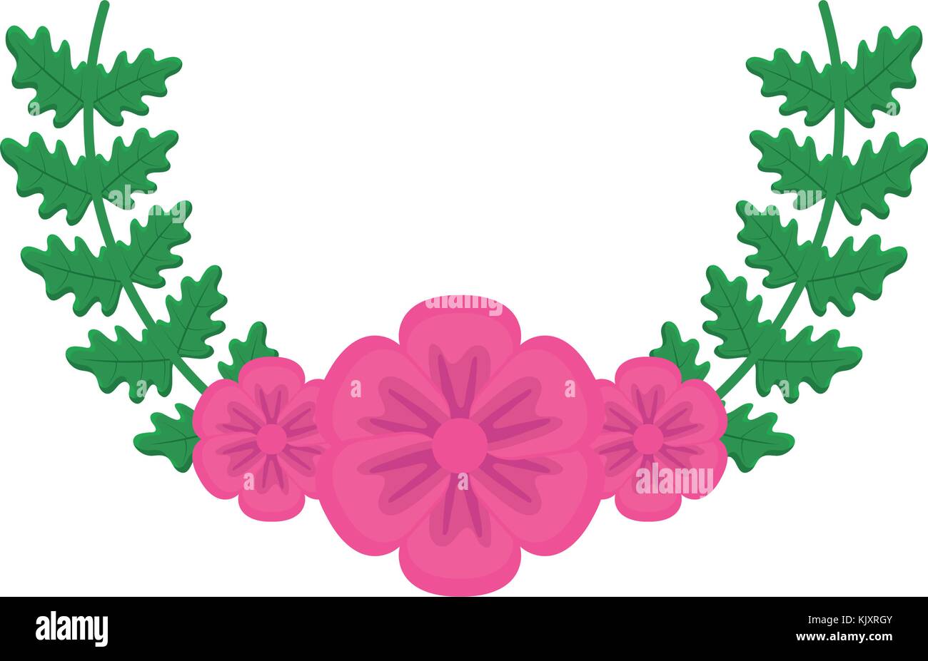 wreath of flowers icon Stock Vector Image & Art - Alamy