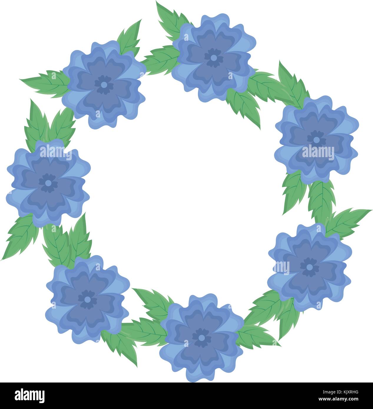 wreath of flowers icon Stock Vector Image & Art - Alamy